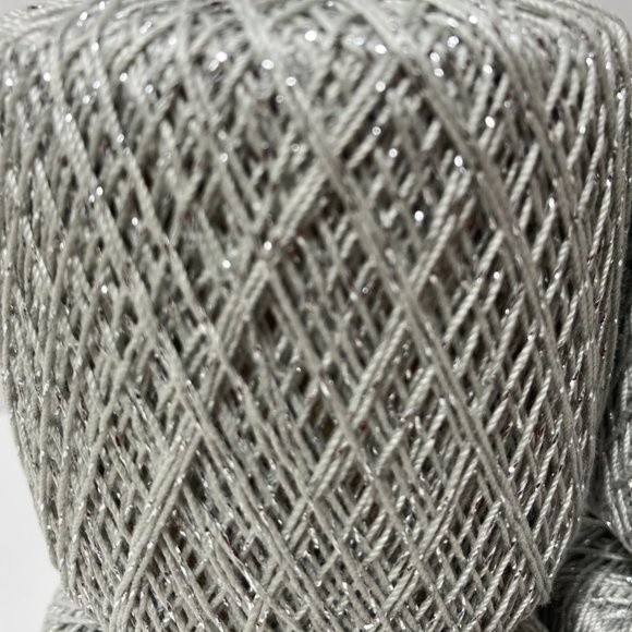 Office | 1 Aunt Lydias Metallic Crochet Thread Silver | Poshmark